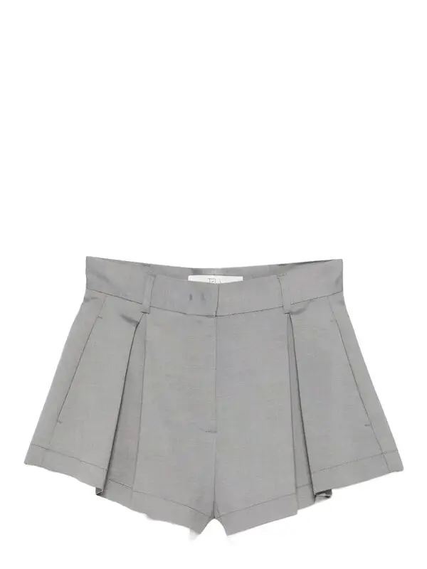 TELA Pleated Layered Shorts - Grey