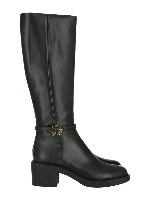 GIANVITO ROSSI Buckle-strap Boots - Black