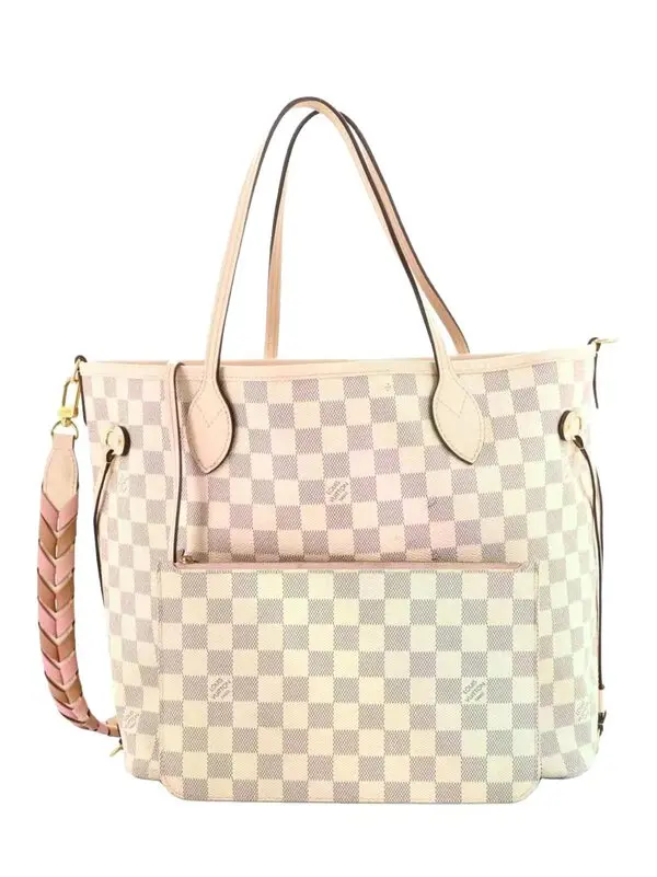 LOUIS VUITTON Neverfull Mm Tote Bag - White