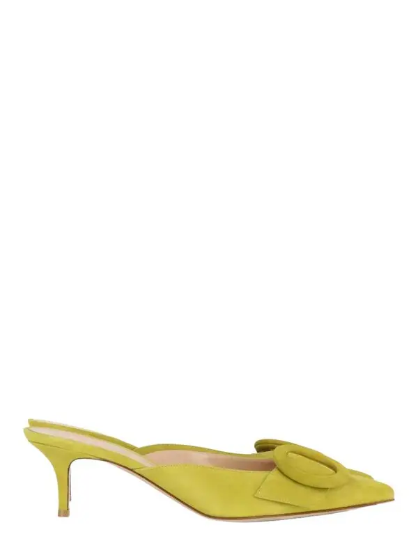 GIANVITO ROSSI Pointed-toe Mules - Green