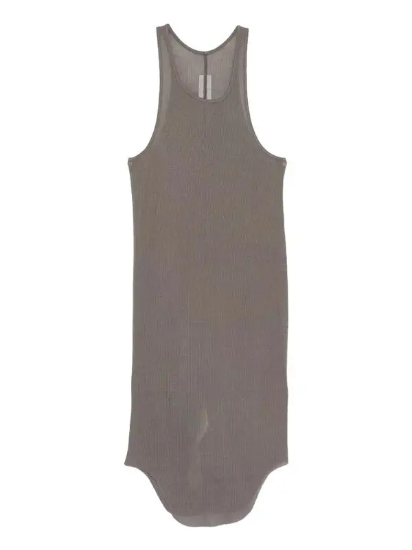 Rick Owens Ribbed Tank - Grey