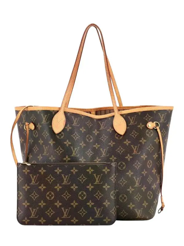 LOUIS VUITTON Neverfull Nm Monogram Canvas Mm Tote Bag - Brown