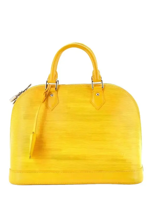 LOUIS VUITTON Alma Handbag Epi Leather Pm - Yellow