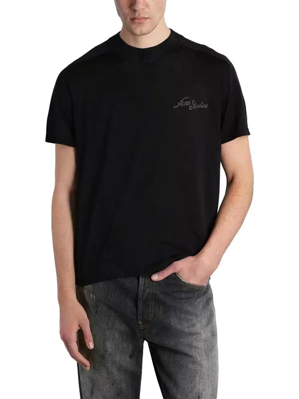 Acne Studios Embroidered T-shirt - Black