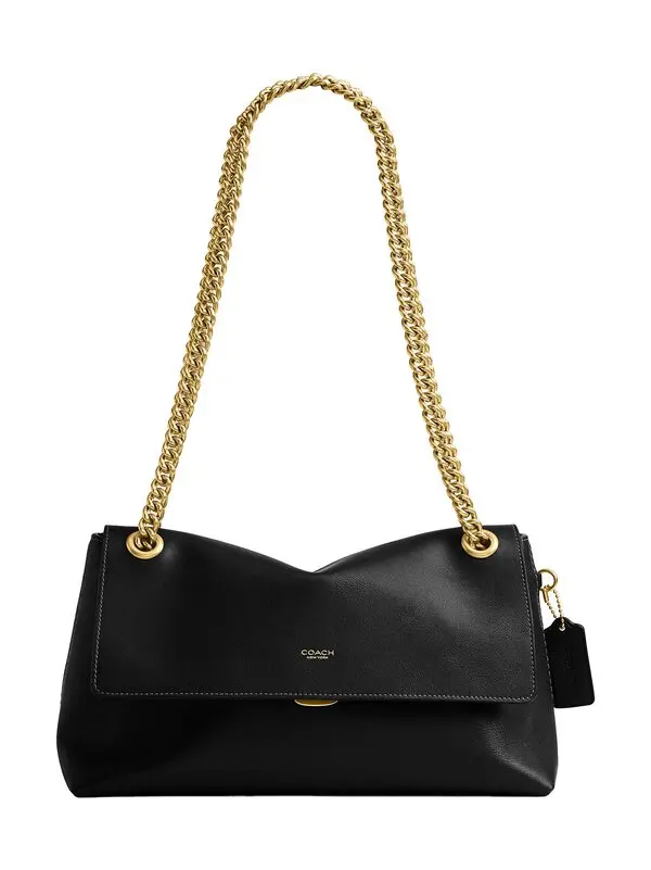 COACH Chelsea Shoulder Bag 30 With Chain - Brass/black