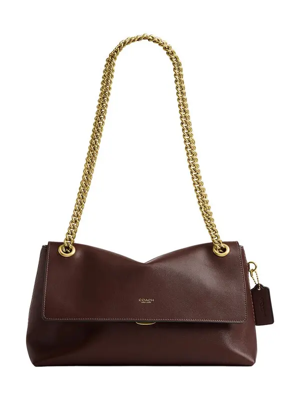 COACH Chelsea Shoulder Bag 30 With Chain - Brass/maple