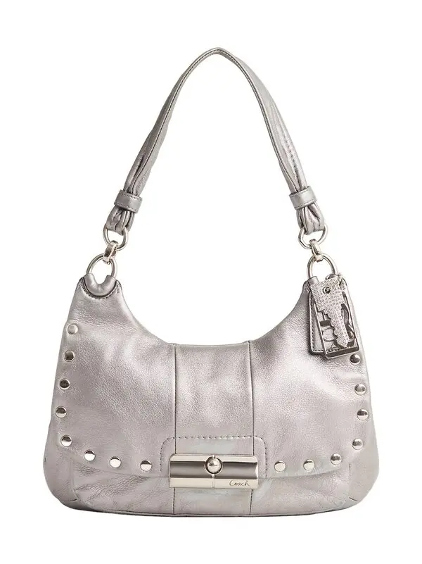 COACH Upcrafted Kristin Hippie Bag - Silver/gunmetal