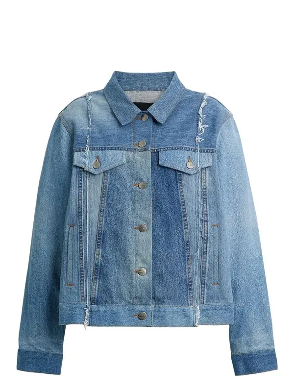 COACH Repurposed Denim Trucker Jacket - Blue Multi