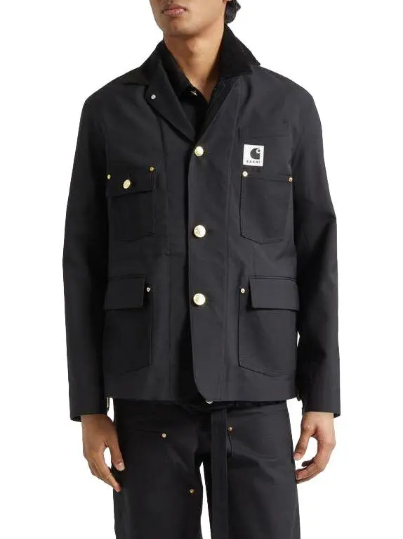 Sacai X Carhartt Wip Suiting & Duck Jacket - Black