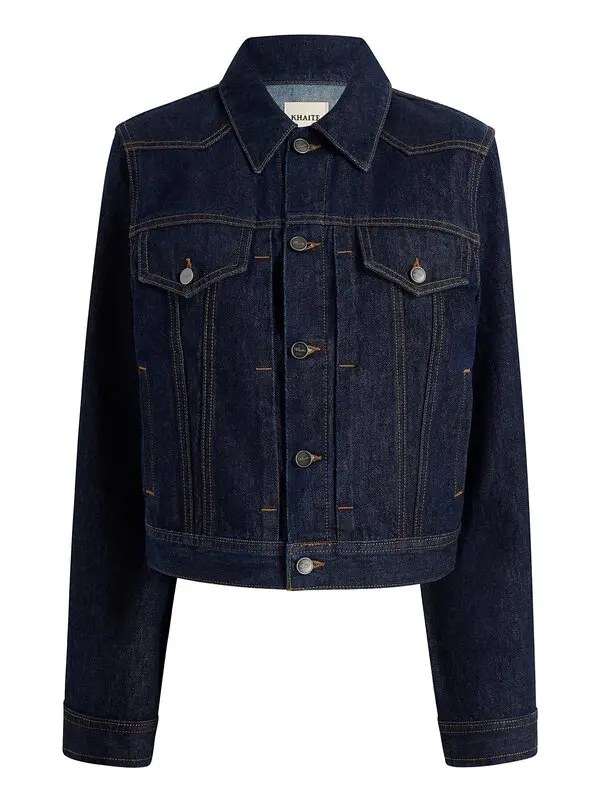 Khaite Augustine Denim Trucker Jacket - Benson