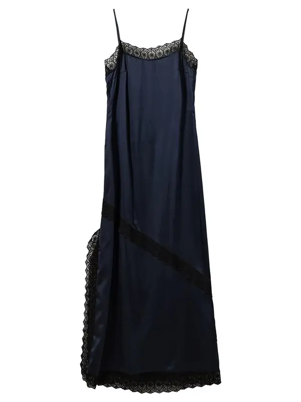 THE GARMENT Cata Lace-trimmed Maxi Dress - Navy