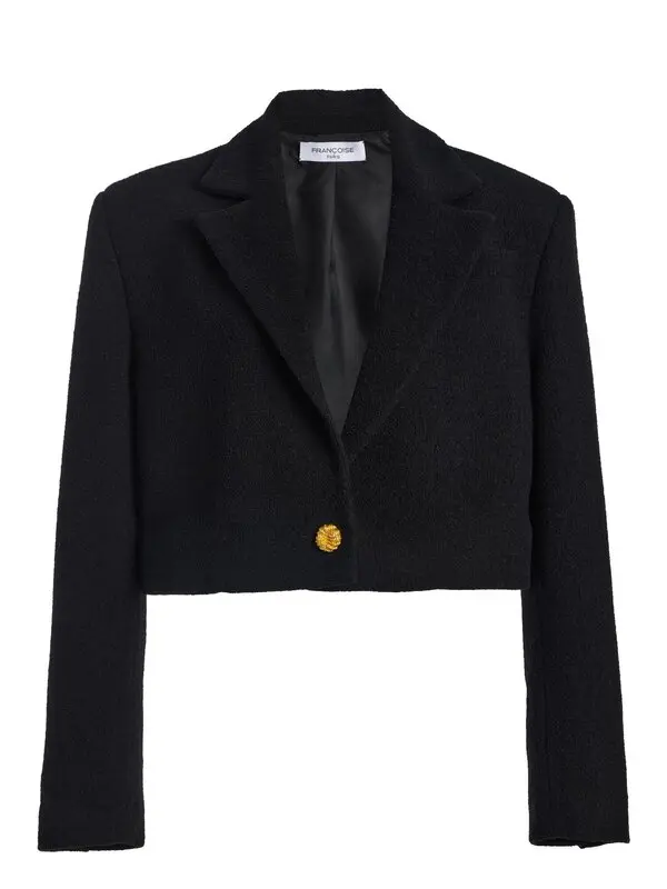 Françoise Asani Wool Blazer - Black