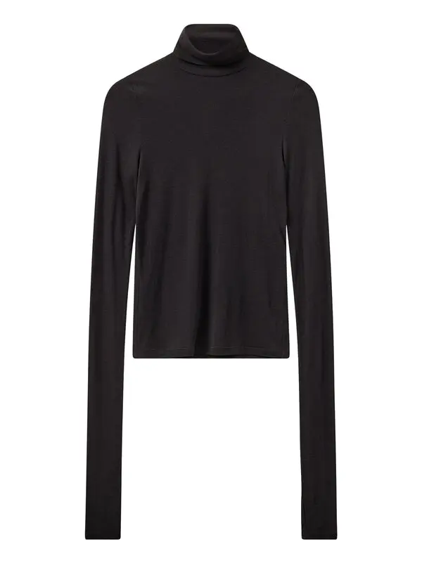 THE GARMENT Bree Wool-blend Turtleneck Top - Black