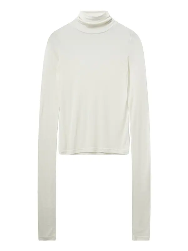 THE GARMENT Bree Wool-blend Turtleneck Top - White