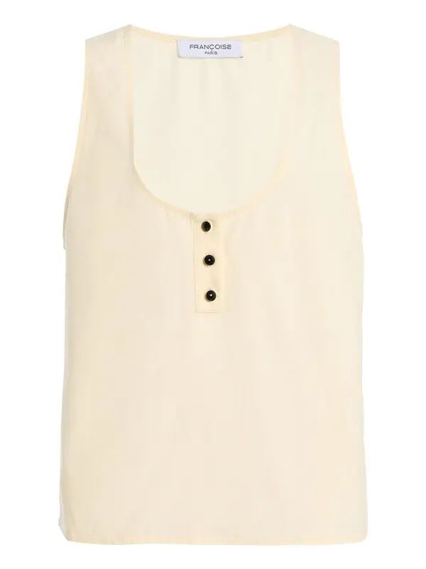 Françoise Poppy Tank Top - Ivory