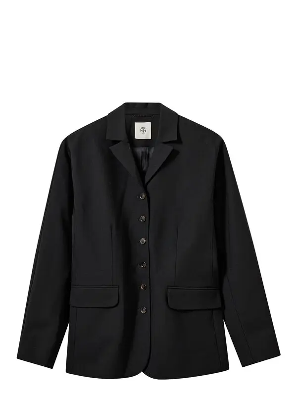 THE GARMENT Grand Pleated Blazer - Black