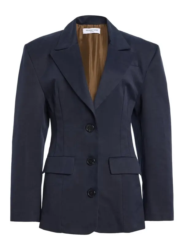 Françoise Jemma Cotton Blazer - Navy