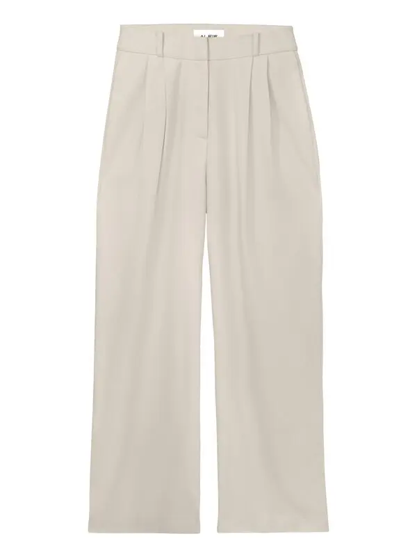 ALFIE Tailored Chevron Cotton Pants - Neutral