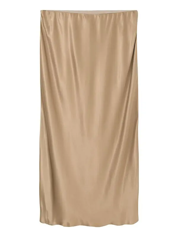 ALFIE Sateen Skirt - Gold