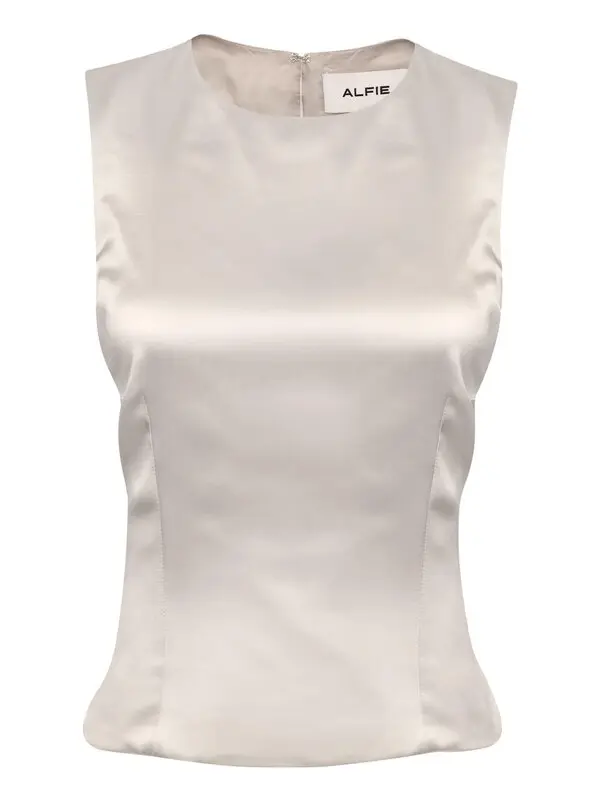 ALFIE Sateen Top - Silver