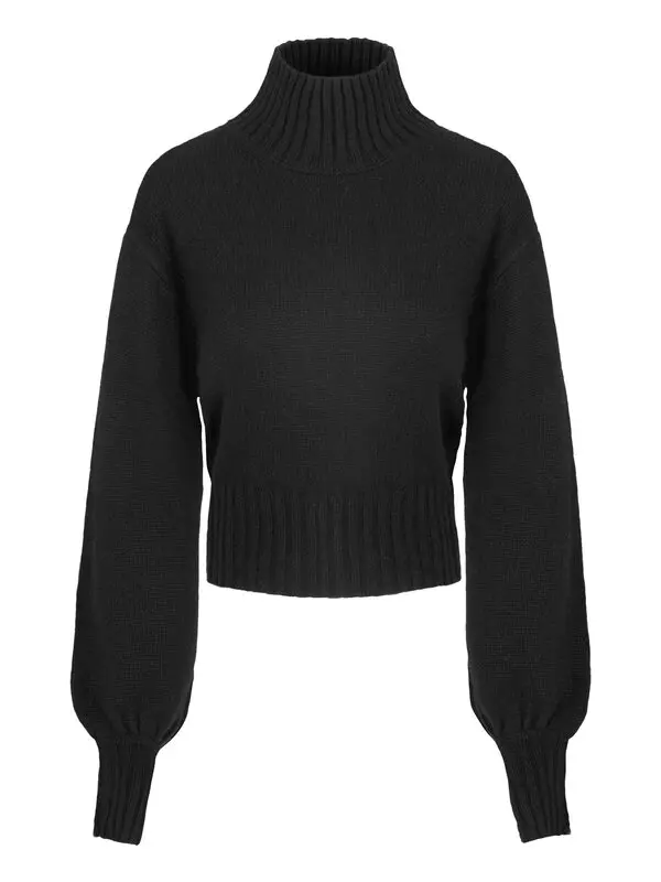 ALFIE Wool-cashmere Turtleneck Sweater - Black
