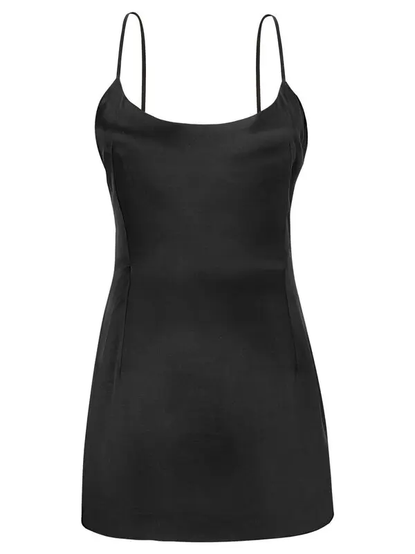 ALFIE Gabi Sateen Mini Dress - Black