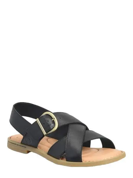 BØRN Beebe Sandal - Black Leather