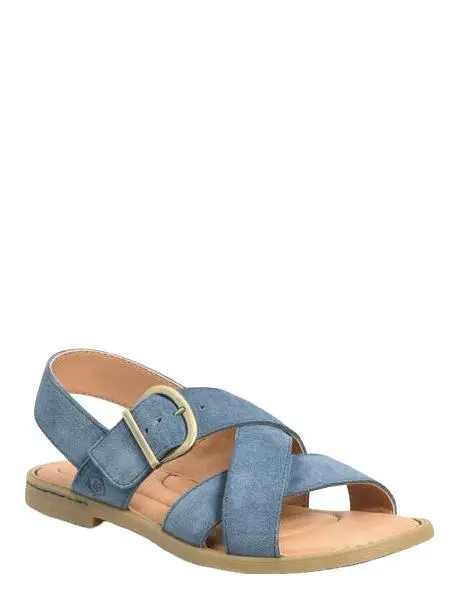 BØRN Beebe Sandal - Dark Blue Suede