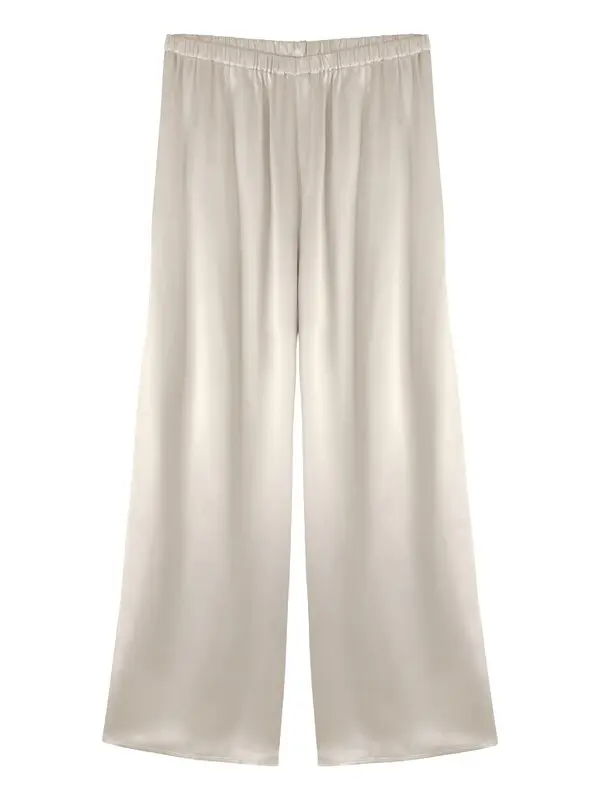 ALFIE Sateen Pajama Pants - Silver