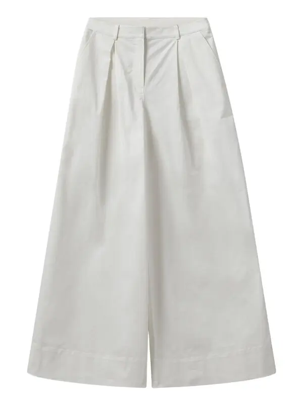 THE GARMENT Avelino Pleated Wide-leg Pants - White
