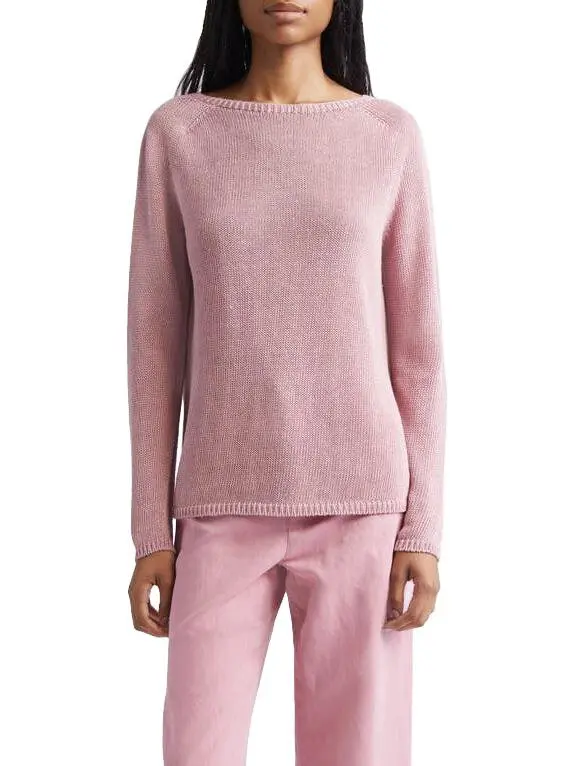 Max Mara Giolino Linen Sweater - Antique Rose