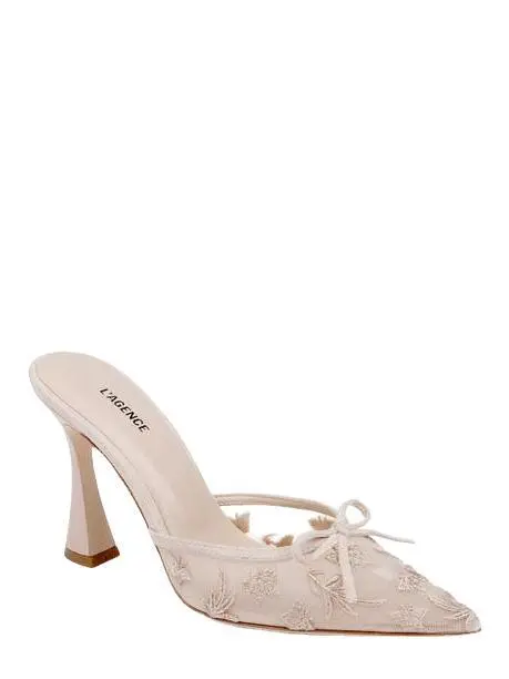 L'Agence Prasad Pointed Toe Mule - Chai