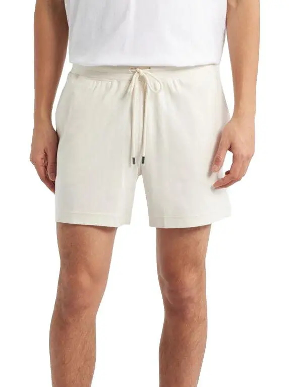 Daniel Buchler Stretch Cotton And Modal Blend Pajama Shorts - Oatmeal