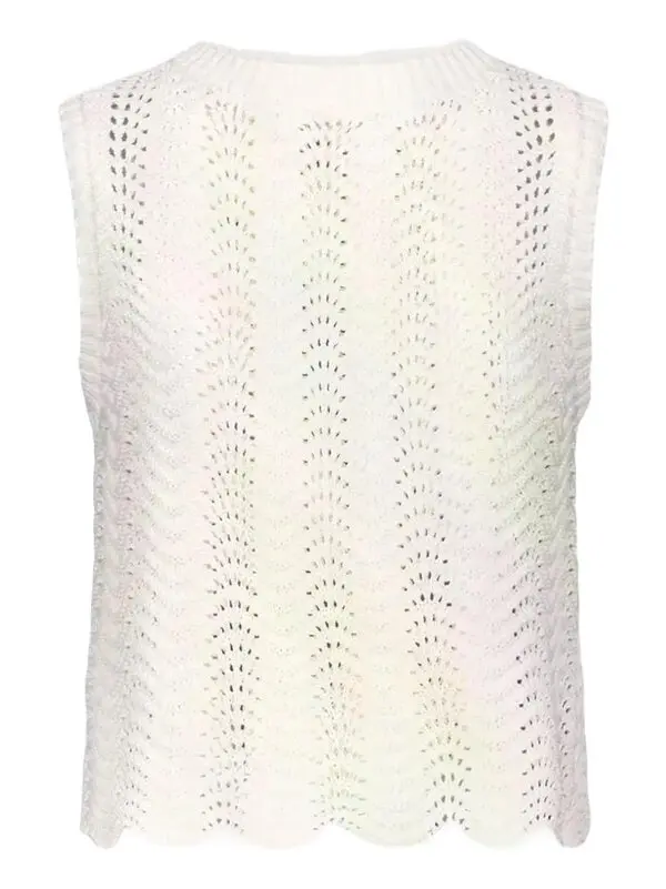 Loulou De Saison Crochet Top - Neutrals