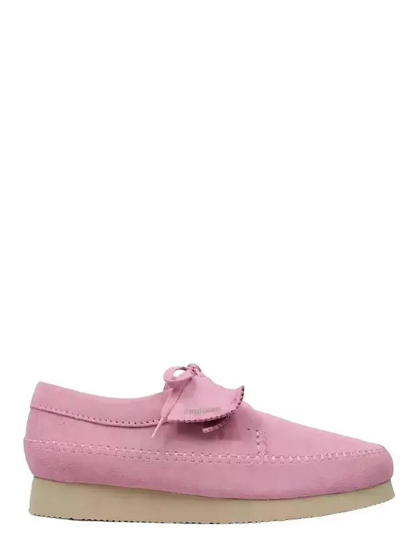 Clarks Weaver Lace-up Derby Shoes - Pink