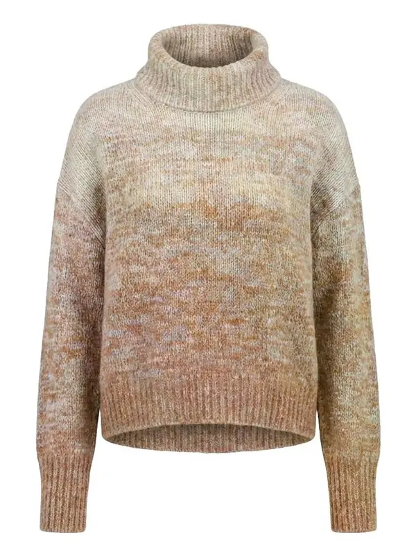 Sablyn Roll Neck Ribbed Sweater - Neutrals