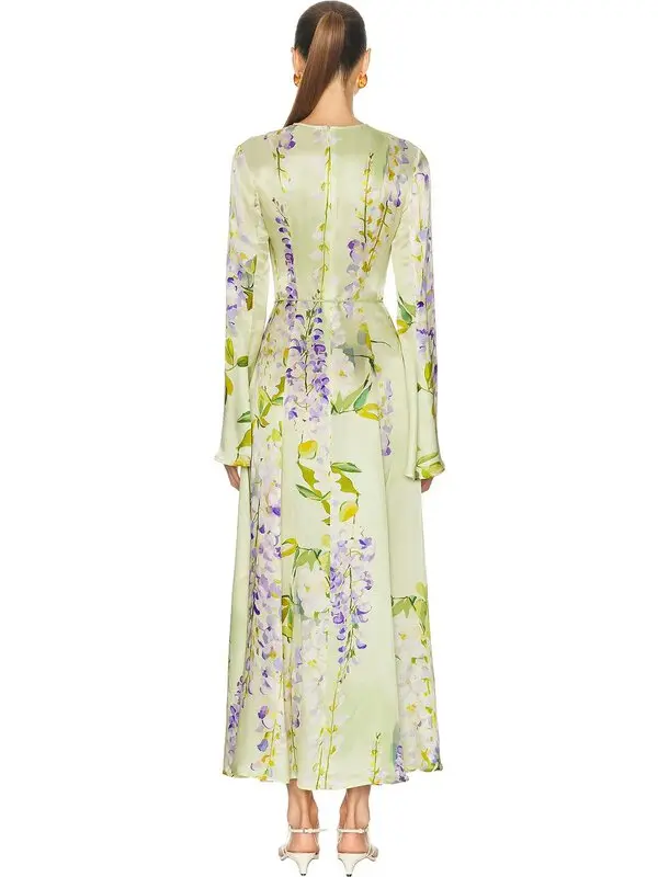 LEO LIN Francesca Maxi Dress - Wisteria Print