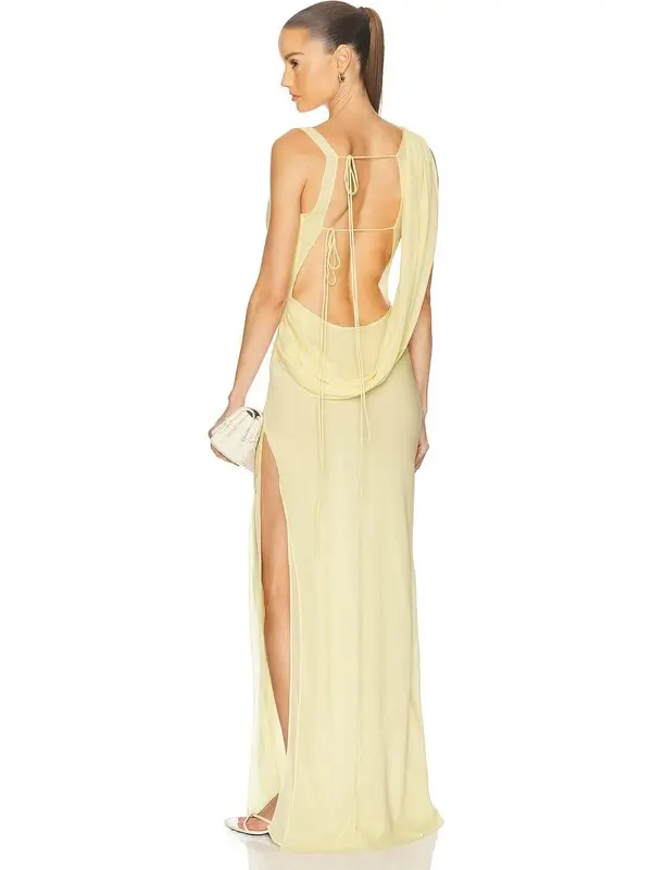 Andamane Minerva Strappy Open Back Maxi Dress - Vanilla