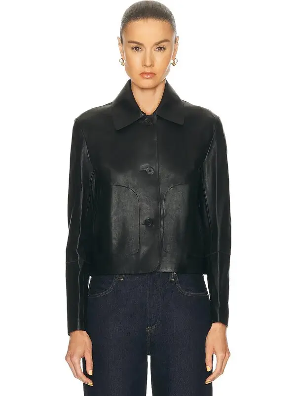 ARMA Emy Butter Leather Jacket - Black