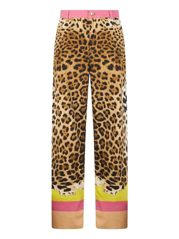 Roberto Cavalli Printed Jeans - Multicolor