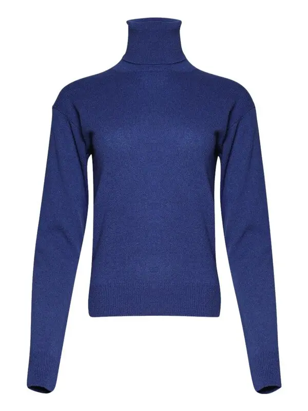 Saint Laurent Turtleneck Sweater - Blue