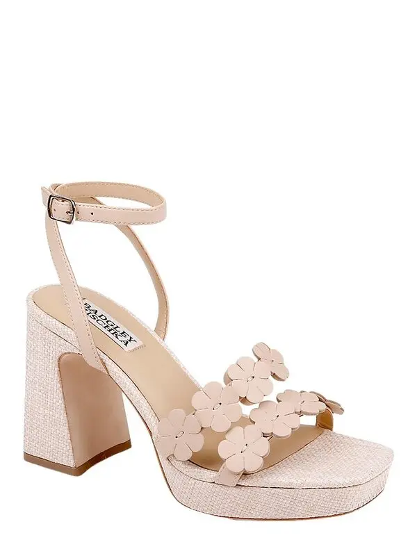 Badgley Mischka Waverly Sandals - Nude Leather