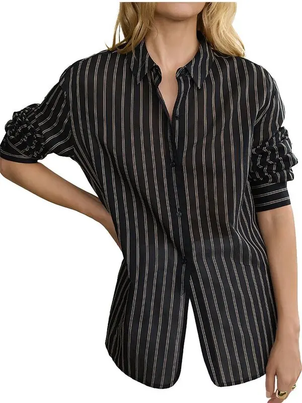 Jenni Kayne Max Shirt - Black Stripes