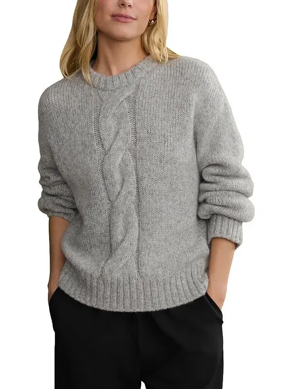 Jenni Kayne Tove Crewneck Sweater - Heather Grey