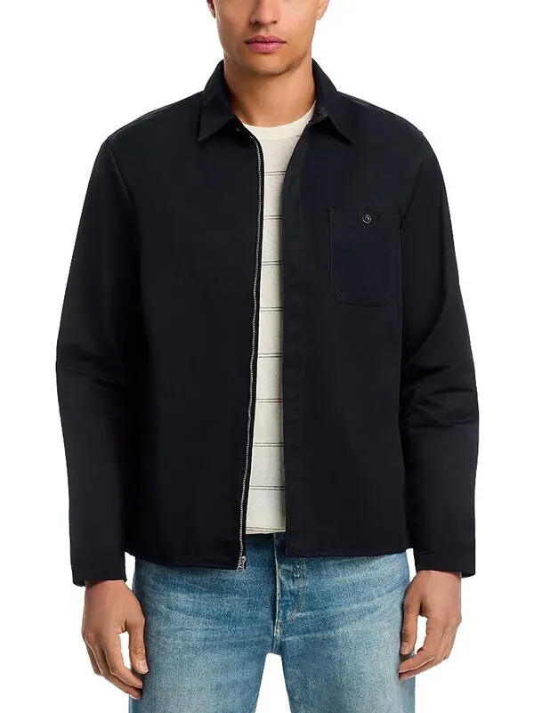 Rag & Bone Karl Zip Shirt Jacket - Black