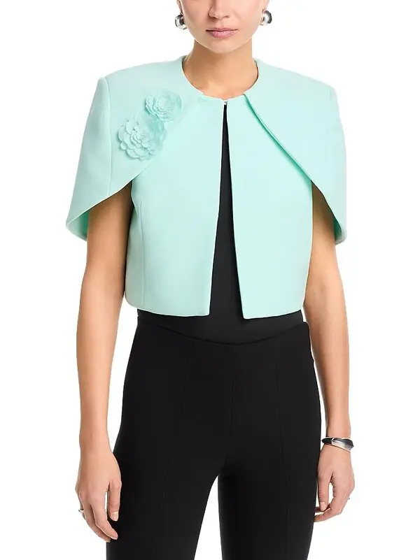 Safiyaa Micah Structured Cape Jacket - Frost