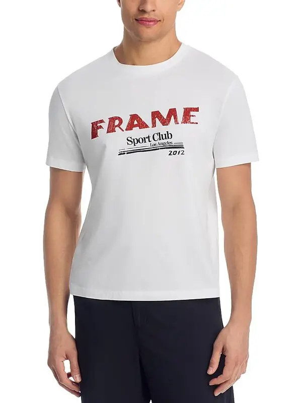 FRAME Vintage Sports Club Logo T-shirt Exclusive - Cream