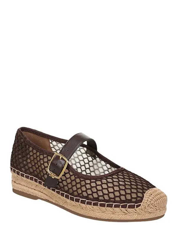 Sam Edelman Mackie Mesh Espadrille Flats - Cafe Noir
