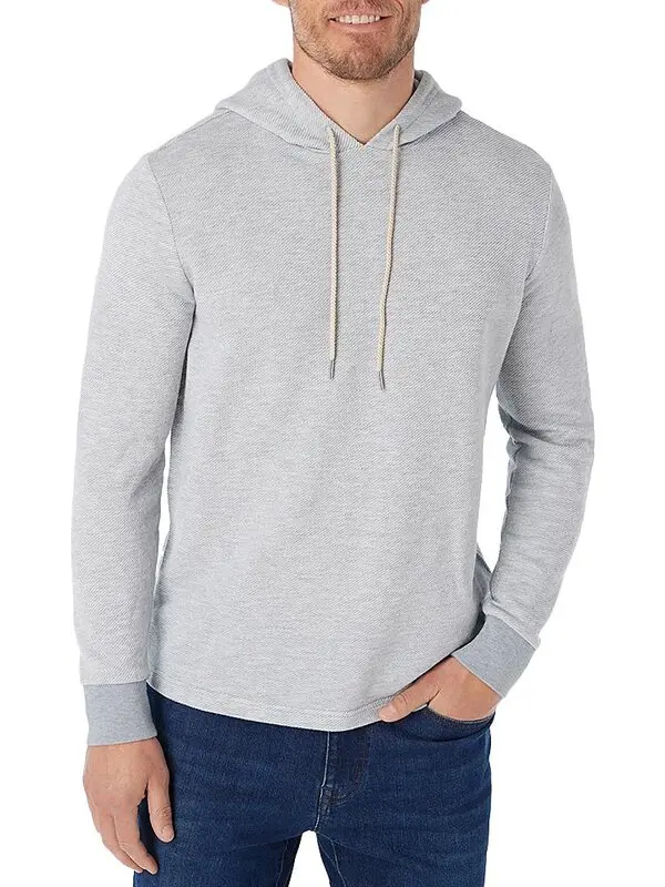 FAIR HARBOR Tailwind Pullover Hoodie - Heather Grey Twill