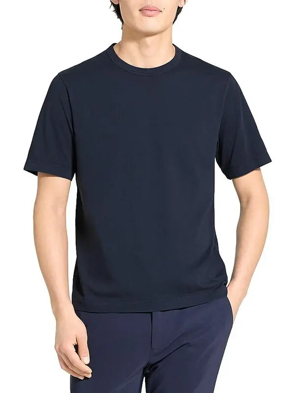 Theory Short Sleeve Crewneck Tee - Tinted Baltic